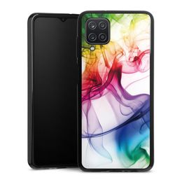 DeinDesign Galaxy A12 Handy Silikon H&uuml;lle Case schwarz Handyh&uuml;lle Colour Rainbow Water