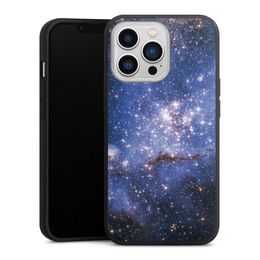 DeinDesign iPhone 13 Pro Handy Premium Silikon H&uuml;lle Handyh&uuml;lle schwarz Case Galaxy Weltall Weltraum Silikon Premium Case