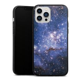DeinDesign iPhone 13 Pro Max Handy Silikon H&uuml;lle Case schwarz Handyh&uuml;lle Galaxy Weltall Weltraum