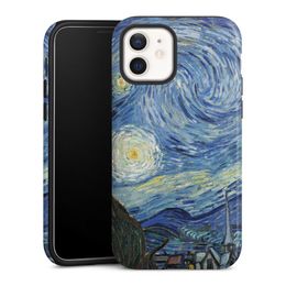 DeinDesign iPhone 12 mini Handy Panzer Handyh&uuml;lle robuste Outdoor H&uuml;lle Schutzh&uuml;lle gl&auml;nzend The Starry Night Kunst Tough Case