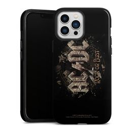DeinDesign iPhone 13 Pro Max Handy Panzer Handyh&uuml;lle robuste Outdoor H&uuml;lle Schutzh&uuml;lle gl&auml;nzend Official Licensed Product Rock Or Bust Acdc Tough Case