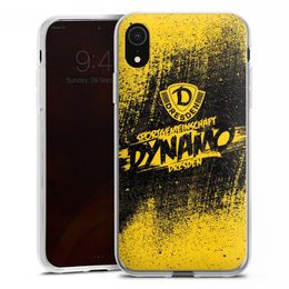 DeinDesign iPhone Xr Handy Silikon H&uuml;lle Case transparent Handyh&uuml;lle Logo Official Licensed Product Sg Dynamo Dresden Silikon Case