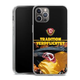 DeinDesign iPhone 12 Pro Max Handy Silikon H&uuml;lle Case transparent Handyh&uuml;lle Sgd Sg Dynamo Dresden Merchandise Silikon Case
