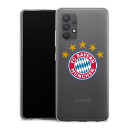 DeinDesign Galaxy A32 4G Handy Silikon H&uuml;lle Case transparent Handyh&uuml;lle Star Fcb Fc Bayern M&uuml;nchen Silikon Case