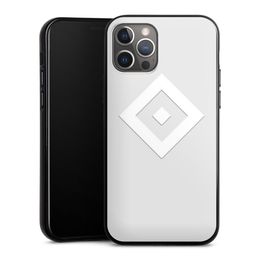DeinDesign iPhone 12 Pro Handy Silikon H&uuml;lle Case schwarz Handyh&uuml;lle Hsv Hamburger Sv Coat Of Arms