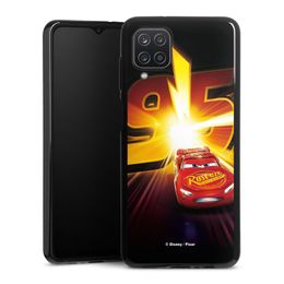 DeinDesign Galaxy A12 Handy Silikon H&uuml;lle Case schwarz Handyh&uuml;lle Cars Lightning Mcqueen 95 Official Licensed Product