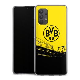 DeinDesign Galaxy A32 4G Handy Silikon H&uuml;lle Case transparent Handyh&uuml;lle Merchandise Bvb Borussia Dortmund Silikon Case