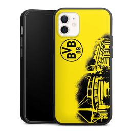 DeinDesign iPhone 12 mini Handy Premium Silikon H&uuml;lle Handyh&uuml;lle schwarz Case Stadium Bvb Borussia Dortmund Silikon Premium Case