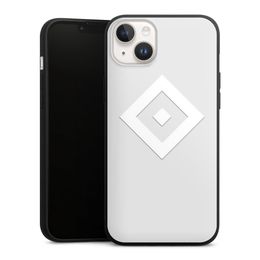 DeinDesign iPhone 14 Handy Premium Silikon H&uuml;lle Handyh&uuml;lle schwarz Case Hsv Hamburger Sv Coat Of Arms Silikon Premium Case