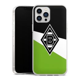 DeinDesign iPhone 13 Pro Max Handy Silikon H&uuml;lle Case transparent Handyh&uuml;lle Borussia M&ouml;nchengladbach Official Licensed Product Gladbach Silikon Case