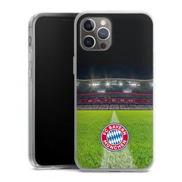 DeinDesign iPhone 12 Pro Max Handy Silikon H&uuml;lle Case transparent Handyh&uuml;lle Fc Bayern M&uuml;nchen Stadium Fcb Silikon Case