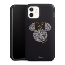 DeinDesign iPhone 12 mini Handy Panzer Handyh&uuml;lle robuste Outdoor H&uuml;lle Schutzh&uuml;lle gl&auml;nzend Minnie Mouse Muster Disney Tough Case