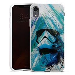 DeinDesign iPhone Xr Handy Silikon H&uuml;lle Case wei&szlig; Handyh&uuml;lle Colourful Stormtrooper Star Wars Silikon Case