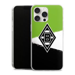 DeinDesign iPhone 15 Pro Max Handy Silikon H&uuml;lle Case transparent Handyh&uuml;lle Borussia M&ouml;nchengladbach Bmg Official Licensed Product Silikon Case