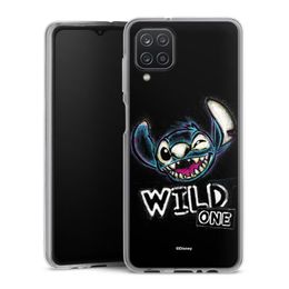 DeinDesign Galaxy A12 Handy Silikon H&uuml;lle Case transparent Handyh&uuml;lle Lilo & Stitch Official Licensed Product Disney Silikon Case
