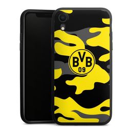 DeinDesign iPhone Xr Handy Premium Silikon H&uuml;lle Handyh&uuml;lle schwarz Case Borussia Dortmund Merchandise Bvb Silikon Premium Case