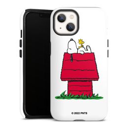 DeinDesign iPhone 13 Handy Panzer Handyh&uuml;lle robuste Outdoor H&uuml;lle Schutzh&uuml;lle gl&auml;nzend Snoopy Peanuts Official Licensed Product Tough Case