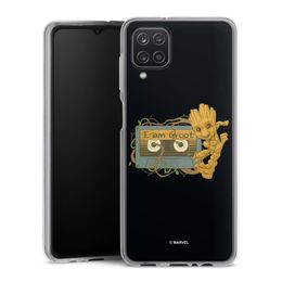 DeinDesign Galaxy A12 Handy Silikon H&uuml;lle Case transparent Handyh&uuml;lle Guardians Of The Galaxy Groot Marvel Silikon Case