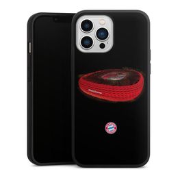 DeinDesign iPhone 13 Pro Max Handy Premium Silikon H&uuml;lle Handyh&uuml;lle schwarz Case Fc Bayern M&uuml;nchen Fcb Official Licensed Product Stadium Silikon Premium Case