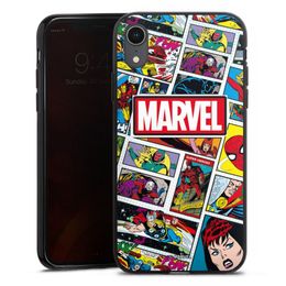 DeinDesign iPhone Xr Handy Silikon H&uuml;lle Case schwarz Handyh&uuml;lle Muster Comic Marvel
