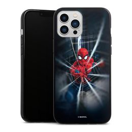 DeinDesign iPhone 13 Pro Max Handy Silikon H&uuml;lle Case schwarz Handyh&uuml;lle Kinofilm Marvel Spiderman