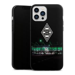 DeinDesign iPhone 13 Pro Max Handy Silikon H&uuml;lle Case schwarz Handyh&uuml;lle Borussia M&ouml;nchengladbach Official Licensed Product Stadium