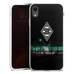 DeinDesign iPhone Xr Handy Silikon H&uuml;lle Case wei&szlig; Handyh&uuml;lle Borussia M&ouml;nchengladbach Official Licensed Product Stadium Silikon Case