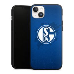 DeinDesign iPhone 14 Handy Premium Silikon H&uuml;lle Handyh&uuml;lle schwarz Case Official Licensed Product Fc Schalke 04 Schalke 04 Silikon Premium Case