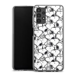 DeinDesign Galaxy A13 4G Handy Silikon H&uuml;lle Case transparent Handyh&uuml;lle Peanuts Snoopy Muster Silikon Case