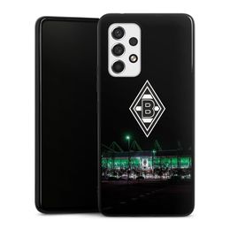 DeinDesign Galaxy A53 5G Handy Silikon H&uuml;lle Case schwarz Handyh&uuml;lle Borussia M&ouml;nchengladbach Stadium Official Licensed Product