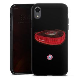 DeinDesign iPhone Xr Handy Silikon H&uuml;lle Case schwarz Handyh&uuml;lle Fc Bayern M&uuml;nchen Fcb Official Licensed Product Stadium
