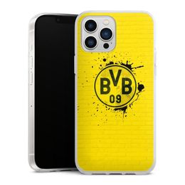 DeinDesign iPhone 13 Pro Max Handy Silikon H&uuml;lle Case transparent Handyh&uuml;lle Official Licensed Product Bvb Borussia Dortmund Silikon Case