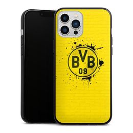 DeinDesign iPhone 13 Pro Max Handy Silikon H&uuml;lle Case schwarz Handyh&uuml;lle Official Licensed Product Bvb Borussia Dortmund