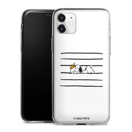 DeinDesign iPhone 11 Handy Slim Case Silikon Handyh&uuml;lle transparent H&uuml;lle extra d&uuml;nn Snoopy Peanuts Dog Silikon Slim Case