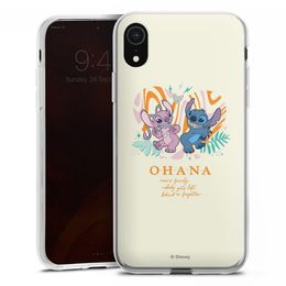 DeinDesign iPhone Xr Handy Silikon H&uuml;lle Case transparent Handyh&uuml;lle Official Licensed Product Lilo & Stitch Disney Silikon Case