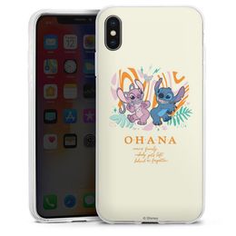 DeinDesign iPhone Xs Max Handy Silikon H&uuml;lle Case transparent Handyh&uuml;lle Official Licensed Product Lilo & Stitch Disney Silikon Case