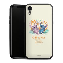 DeinDesign iPhone Xr Handy Premium Silikon H&uuml;lle Handyh&uuml;lle schwarz Case Official Licensed Product Lilo & Stitch Disney Silikon Premium Case