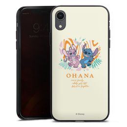 DeinDesign iPhone Xr Handy Silikon H&uuml;lle Case schwarz Handyh&uuml;lle Official Licensed Product Lilo & Stitch Disney