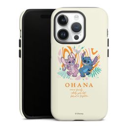 DeinDesign iPhone 14 Pro Handy Panzer Handyh&uuml;lle robuste Outdoor H&uuml;lle Schutzh&uuml;lle matt Official Licensed Product Lilo & Stitch Disney Tough Case