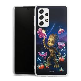 DeinDesign Galaxy A33 5G Handy Silikon H&uuml;lle Case transparent Handyh&uuml;lle Baby Groot Guardians Of The Galaxy Marvel Silikon Case