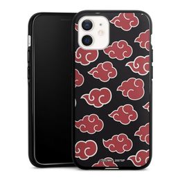 DeinDesign iPhone 12 mini Handy Silikon H&uuml;lle Case schwarz Handyh&uuml;lle Akatsuki Pattern Naruto Shippuden