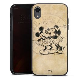 DeinDesign iPhone Xr Handy Silikon H&uuml;lle Case schwarz Handyh&uuml;lle Minnie Mouse Vintage Mickey Mouse
