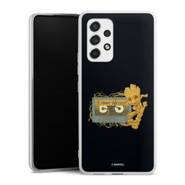 DeinDesign Galaxy A53 5G Handy Silikon H&uuml;lle Case transparent Handyh&uuml;lle Marvel Groot Guardians Of The Galaxy Silikon Case