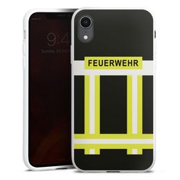 DeinDesign iPhone Xr Handy Silikon H&uuml;lle Case wei&szlig; Handyh&uuml;lle Fire Fighters Job Fire Fighter Silikon Case