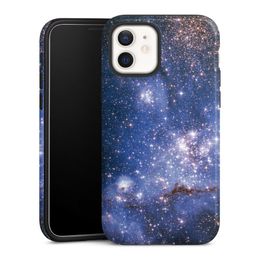 DeinDesign iPhone 12 mini Handy Panzer Handyh&uuml;lle robuste Outdoor H&uuml;lle Schutzh&uuml;lle gl&auml;nzend Galaxy Weltall Weltraum Tough Case