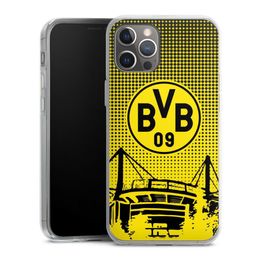 DeinDesign iPhone 12 Pro Max Handy Silikon H&uuml;lle Case transparent Handyh&uuml;lle Bvb Stadium Borussia Dortmund Silikon Case