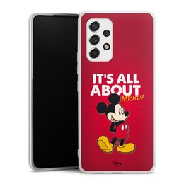 DeinDesign Galaxy A53 5G Handy Silikon H&uuml;lle Case transparent Handyh&uuml;lle Official Licensed Product Disney Mouse Silikon Case