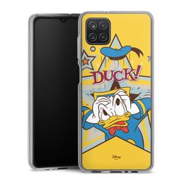 DeinDesign Galaxy A12 Handy Silikon H&uuml;lle Case transparent Handyh&uuml;lle Disney Official Licensed Product Donald Duck Silikon Case