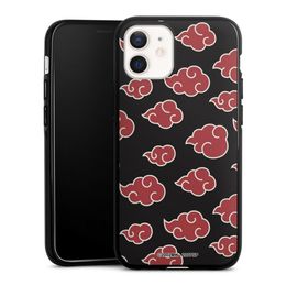 DeinDesign iPhone 12 mini Handy Silikon H&uuml;lle Case schwarz Handyh&uuml;lle Akatsuki Official Licensed Product Naruto Shippuden