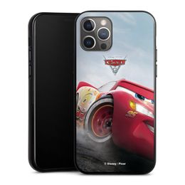 DeinDesign iPhone 12 Pro Handy Silikon H&uuml;lle Case schwarz Handyh&uuml;lle Official Licensed Product Cars Lightning Mcqueen 95